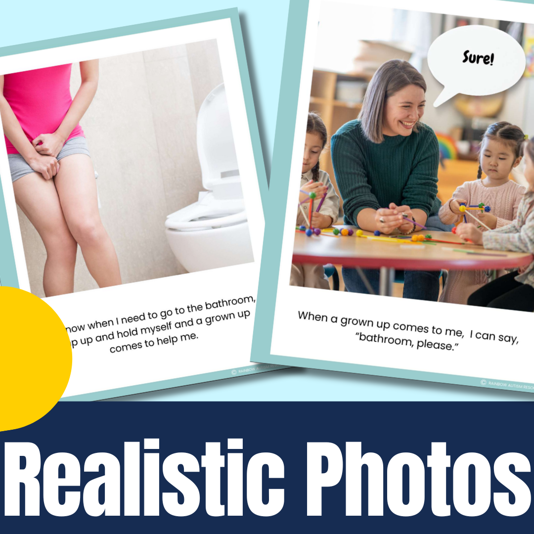 Asking to Go to the Bathroom Toilet Training Editable Social Story ...