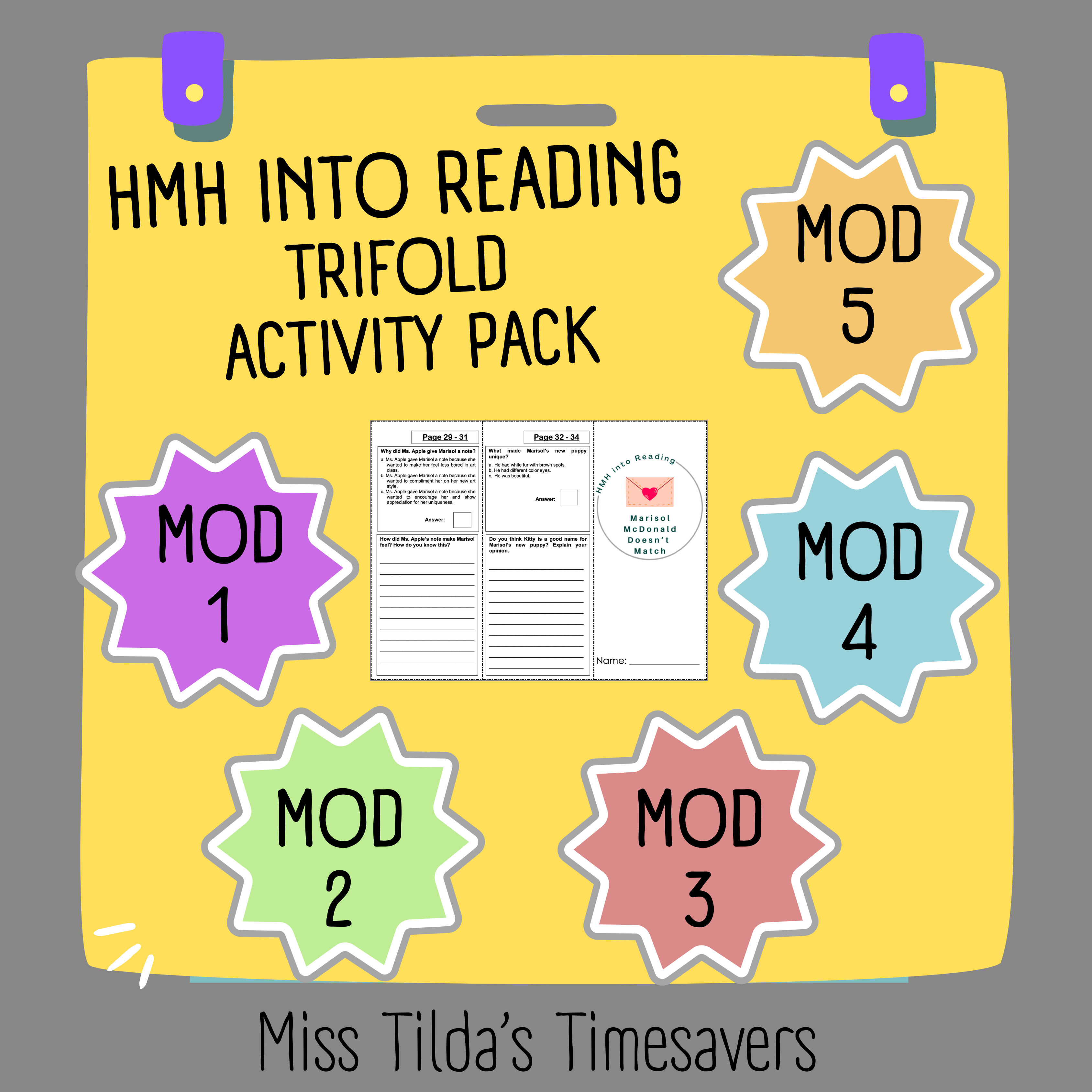 Read and Respond Activity Pack - Grade 3 HMH into Reading (Module 1 ...