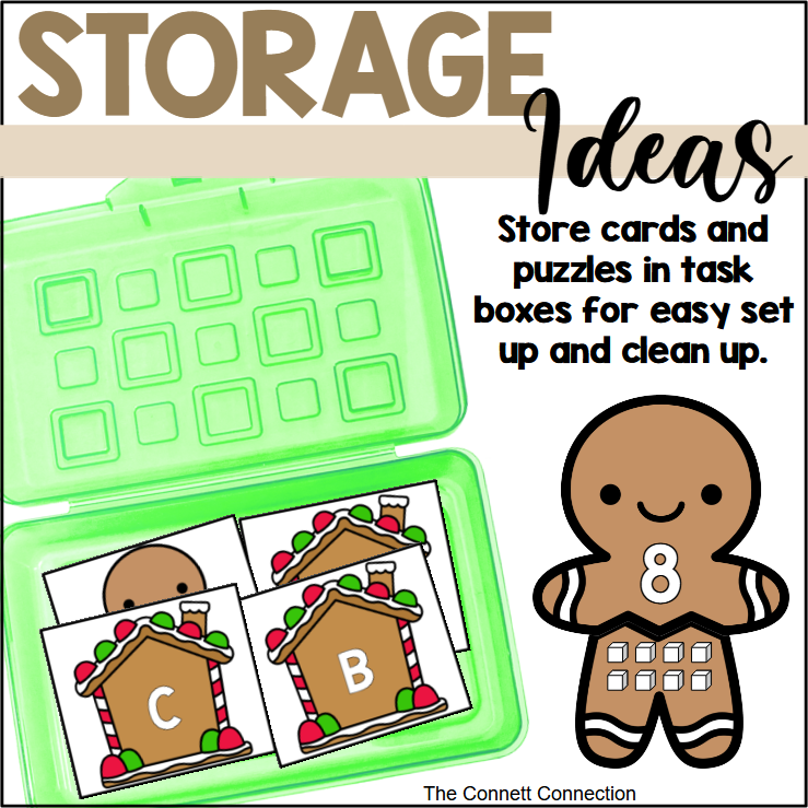 Gingerbread Alphabet and Number Flash Cards and Puzzles | Made By Teachers