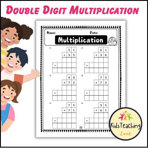 Multi Digit Multiplication and Long Division Worksheets Practice Bundle ...