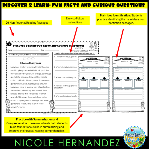 Summarizing NON-FICTION Worksheets - Made By Teachers