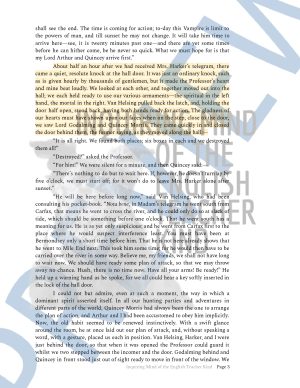 Dracula Chapter 23 Close Reading Analysis Worksheet and Answer Key ...