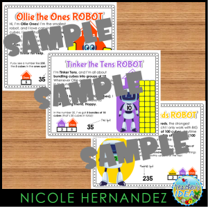 Place Value Posters - Robot Themed | Made By Teachers