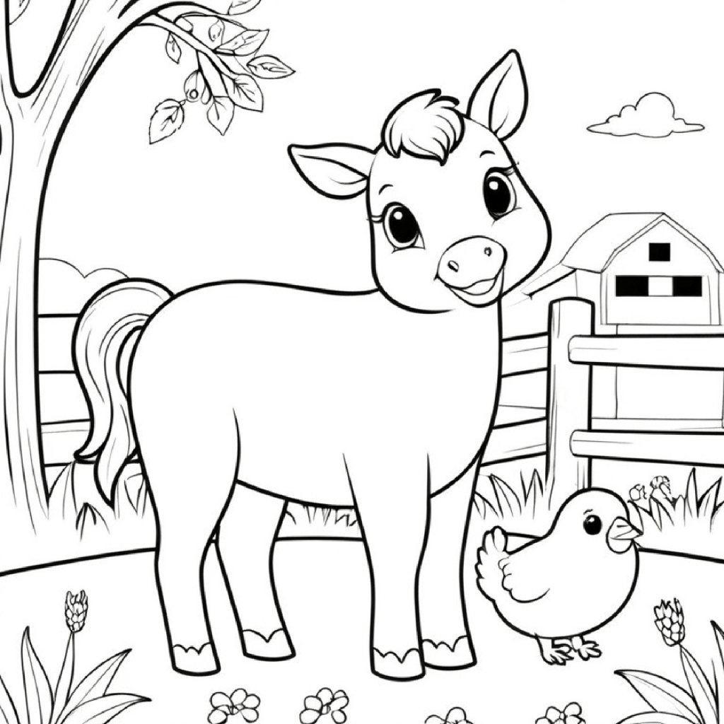 Farm Animals Coloring Pages: A Barnyard Adventure - Made By Teachers