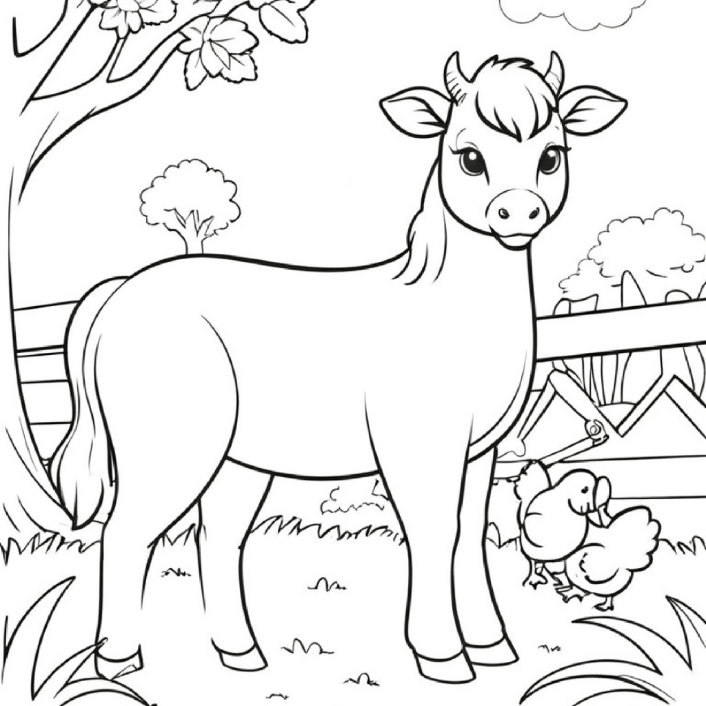 Farm Animals Coloring Pages: A Barnyard Adventure - Made By Teachers
