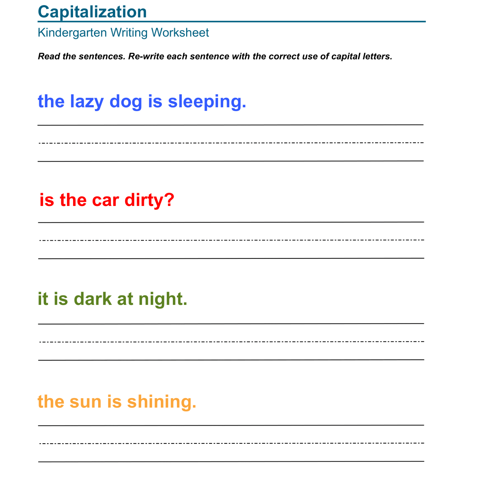 Mastering Sentence Structure: Capitalizing the First Letter - Made By ...