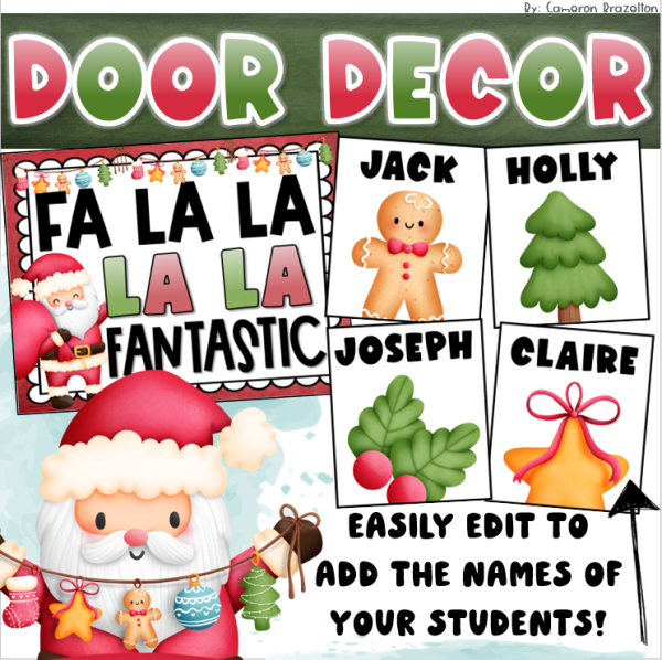 Door Decorations Bulletin Board Display Christmas Holiday Theme ...