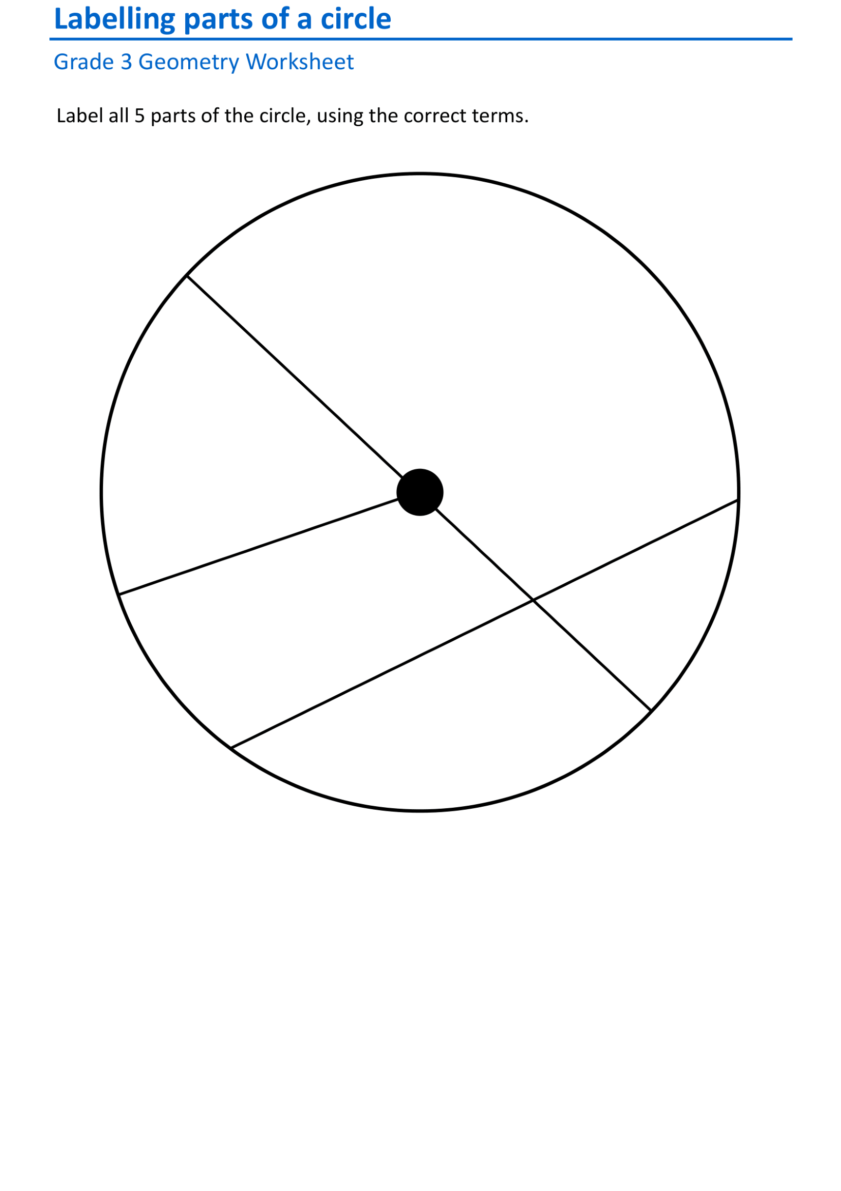 Circle Mastery: Grade 3 Geometry Worksheets | Made By Teachers
