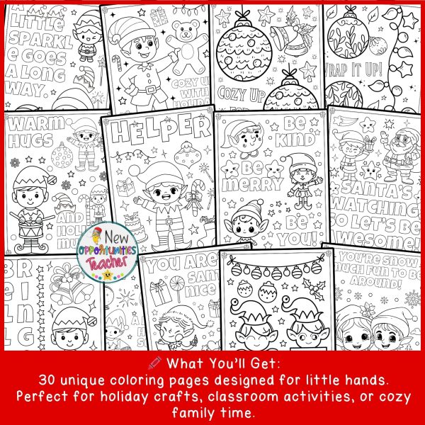 Christmas Elf Coloring Pages | Holiday Elves Coloring Sheets Early ...