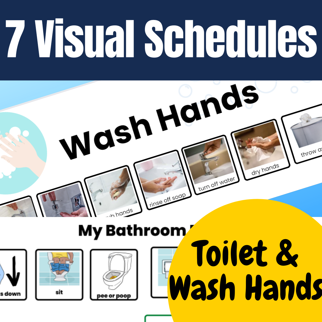 Visual Schedule Bundle for Home Bed Brushing Teeth Bathroom After ...