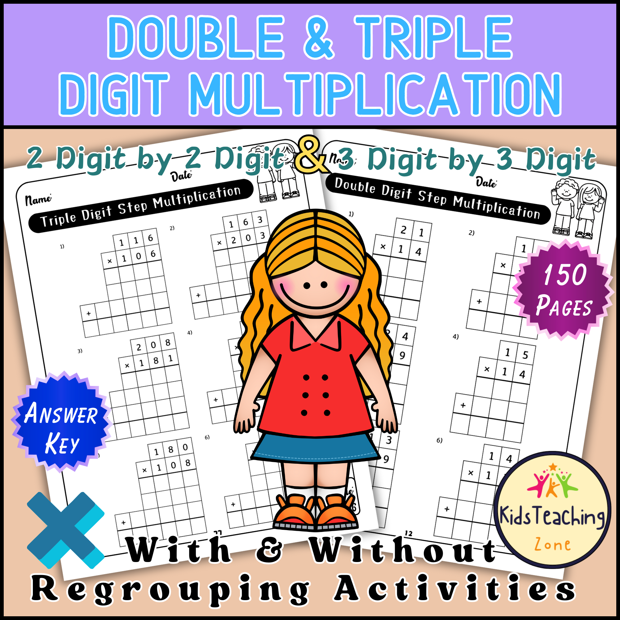 Triple and Quadruple Digit Addition and Subtraction Practice Worksheets ...