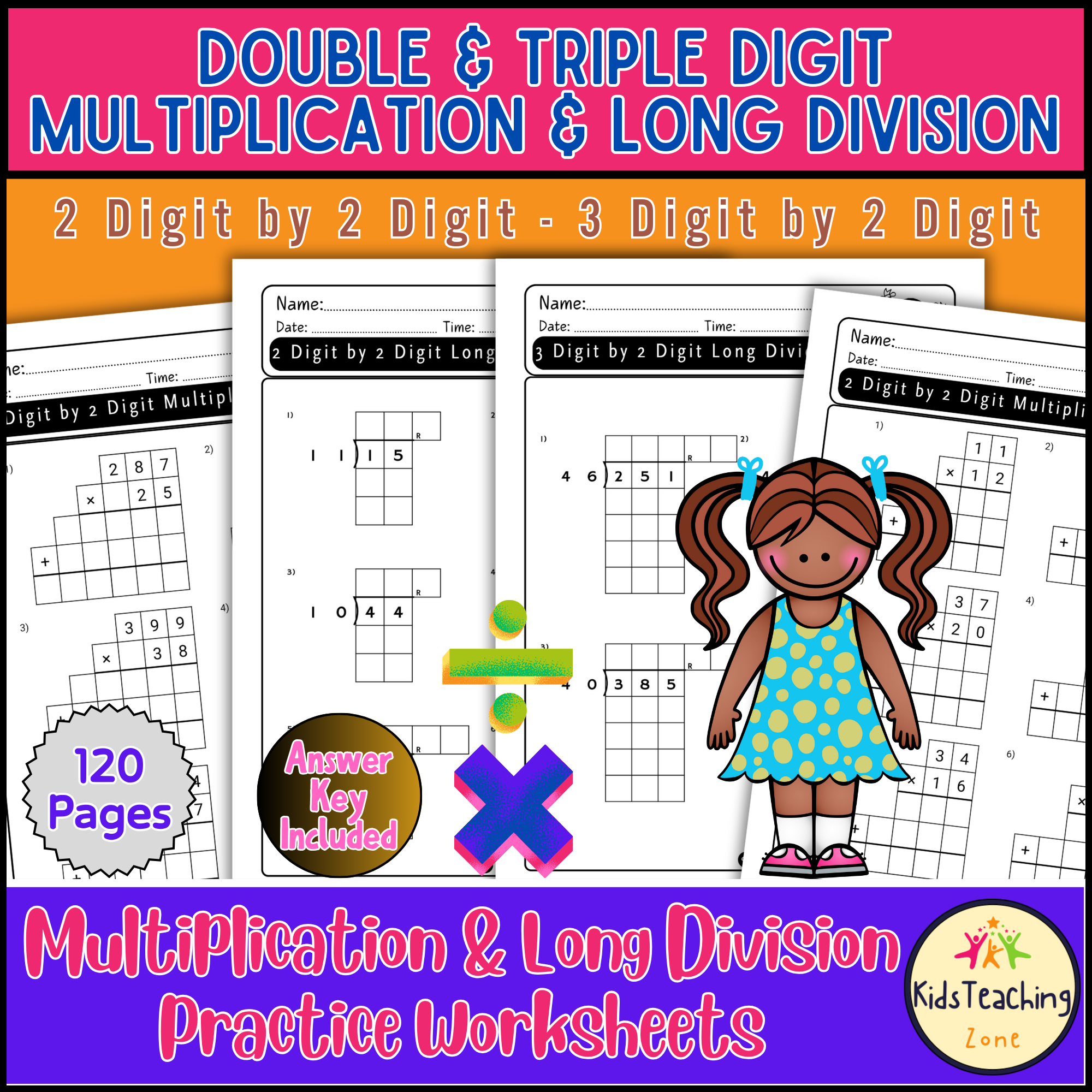 One Digit Subtraction Worksheets - Multiple Equations To Master Math ...