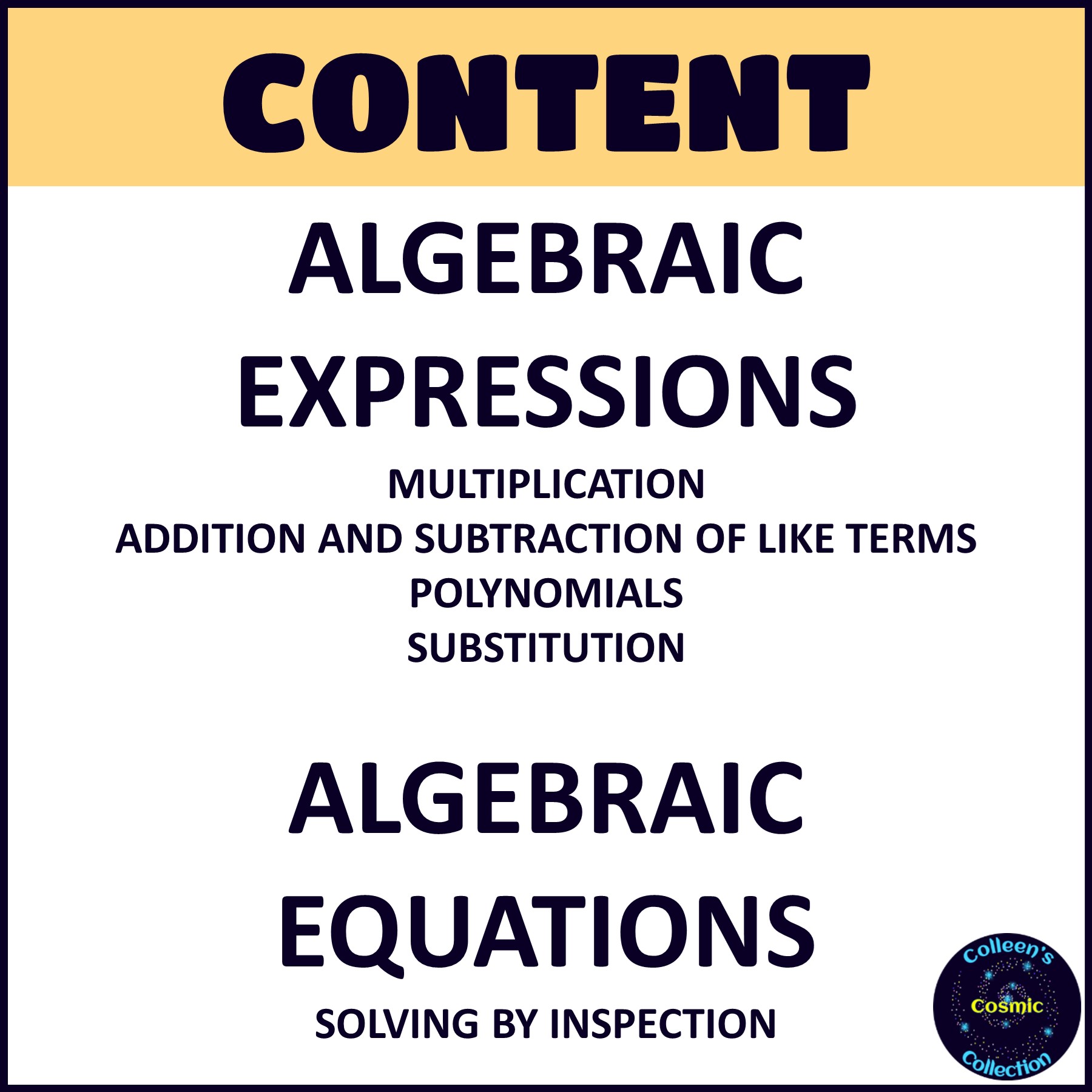 Grade 8 Maths Term 1 Algebra Lessons and Assessments BUNDLE - CAPS ...