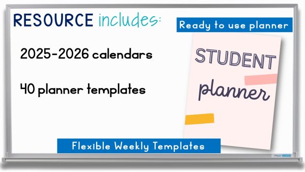 2025-2026 Student Planner Printable Planning Templates Students Plan ...