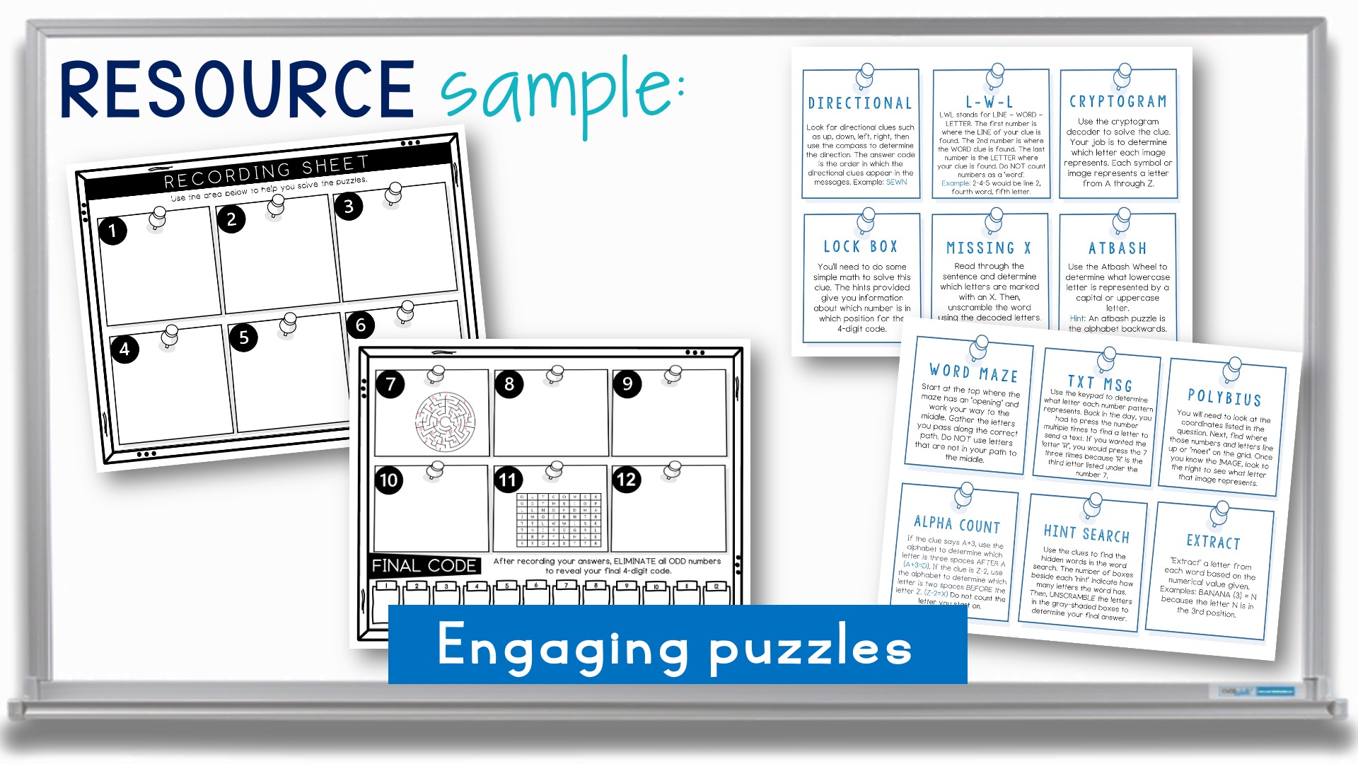 New Years Escape Room Printable Activity Packet 12 Puzzles Happy New ...