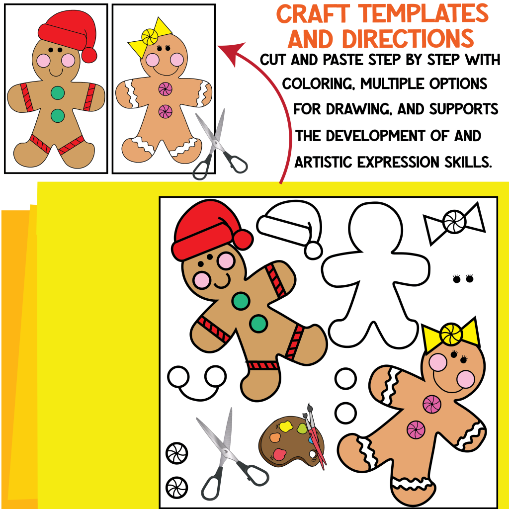 Gingerbread Craft Bulletin Board Gingerbread Man Week Activities | Made ...