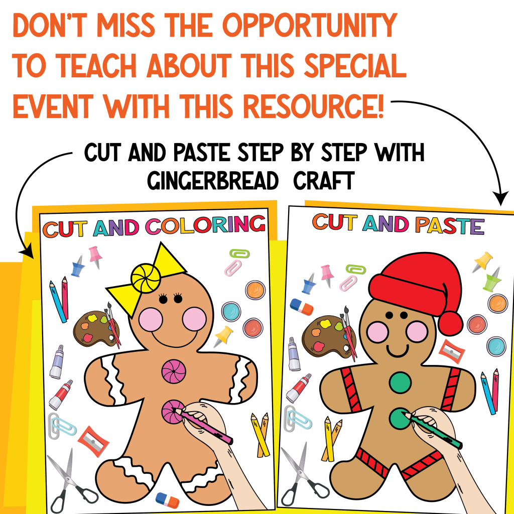 Gingerbread Craft Bulletin Board Gingerbread Man Week Activities | Made ...