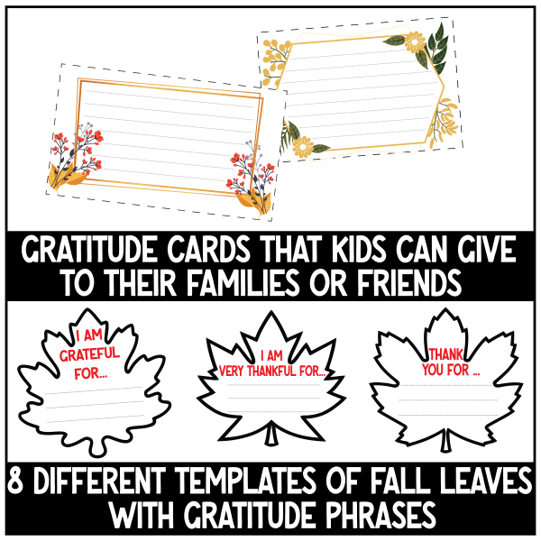 Fall Leaves Thankful Bulletin Board Kit: Thanksgiving November Leaf ...