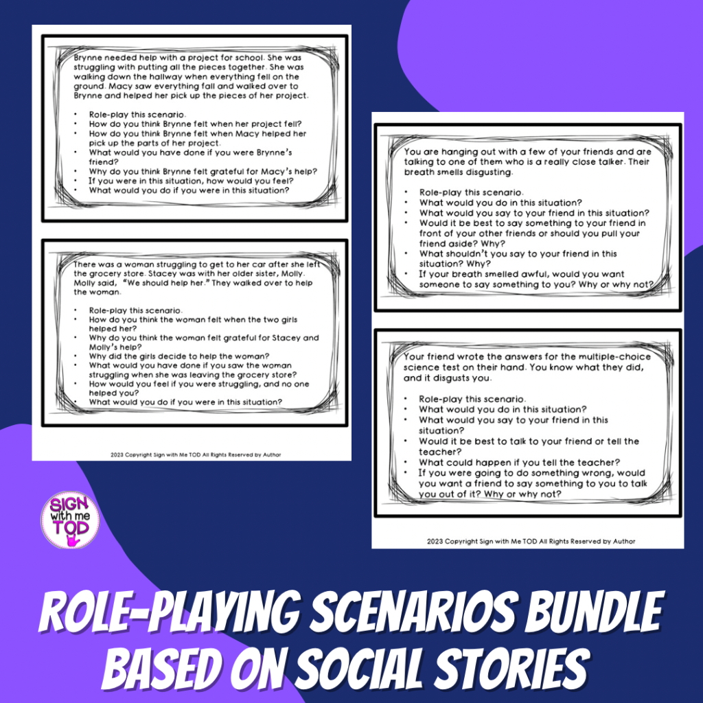 Social Emotional Learning Role-Playing Scenarios BUNDLE | Made By Teachers