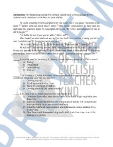 To Kill a Mockingbird Chapter 2 Close Reading Analysis Worksheet | Made ...
