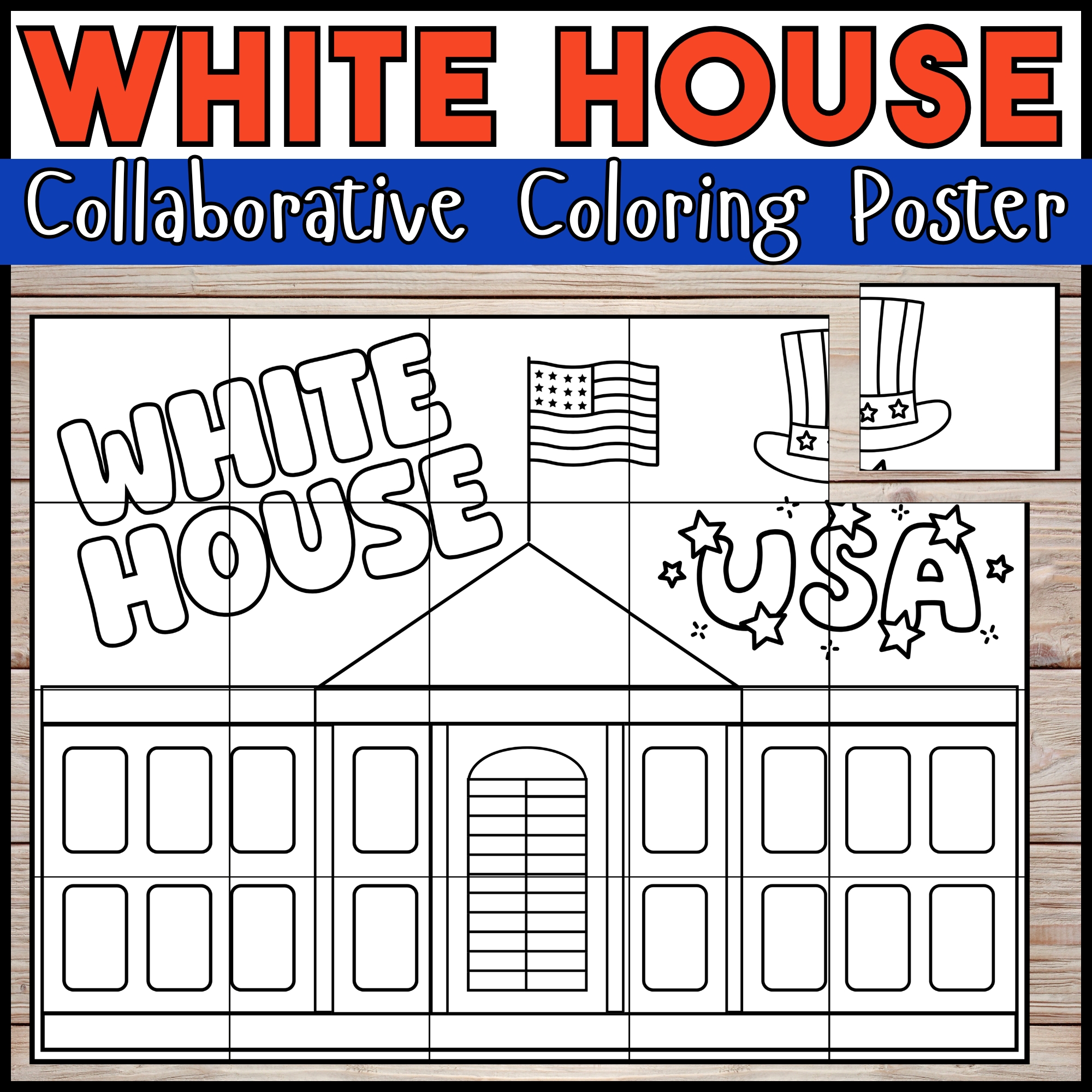 Harriet Tubman Coloring Collaborative Poster | Human Rights Month ...