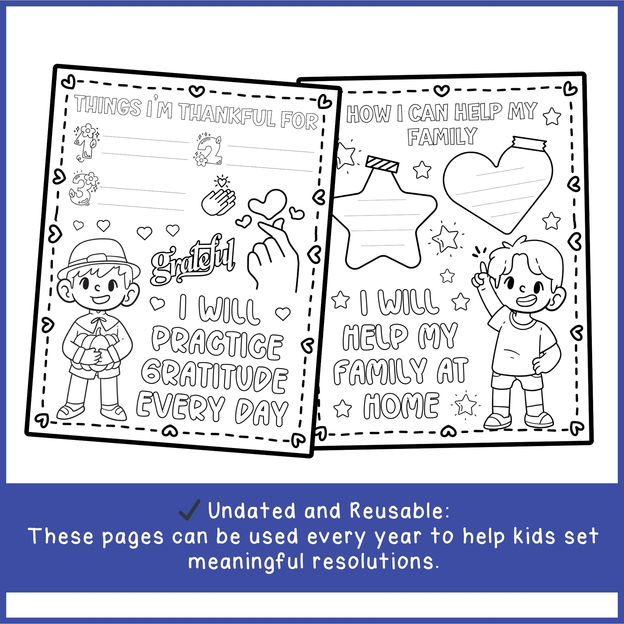 New Year’s Eve Resolutions Coloring Pages – 20 Interactive Coloring ...
