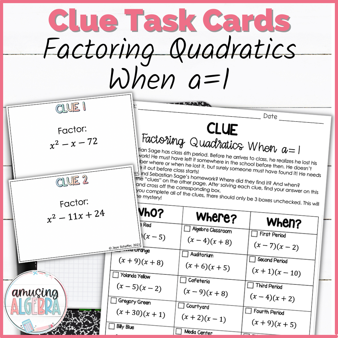 Solving Compound Inequalities Clue Mystery Activity | Made By Teachers