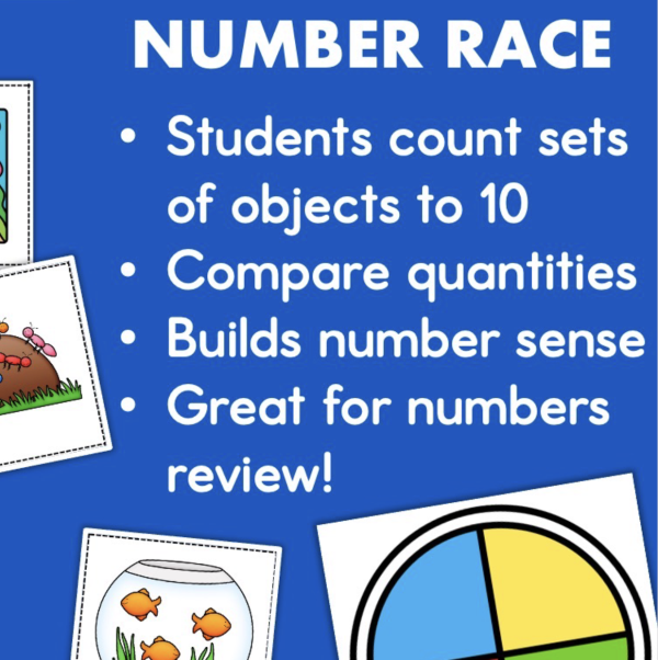 Matching Numbers to Quantities Comparing Numbers to 10 Games Counting ...