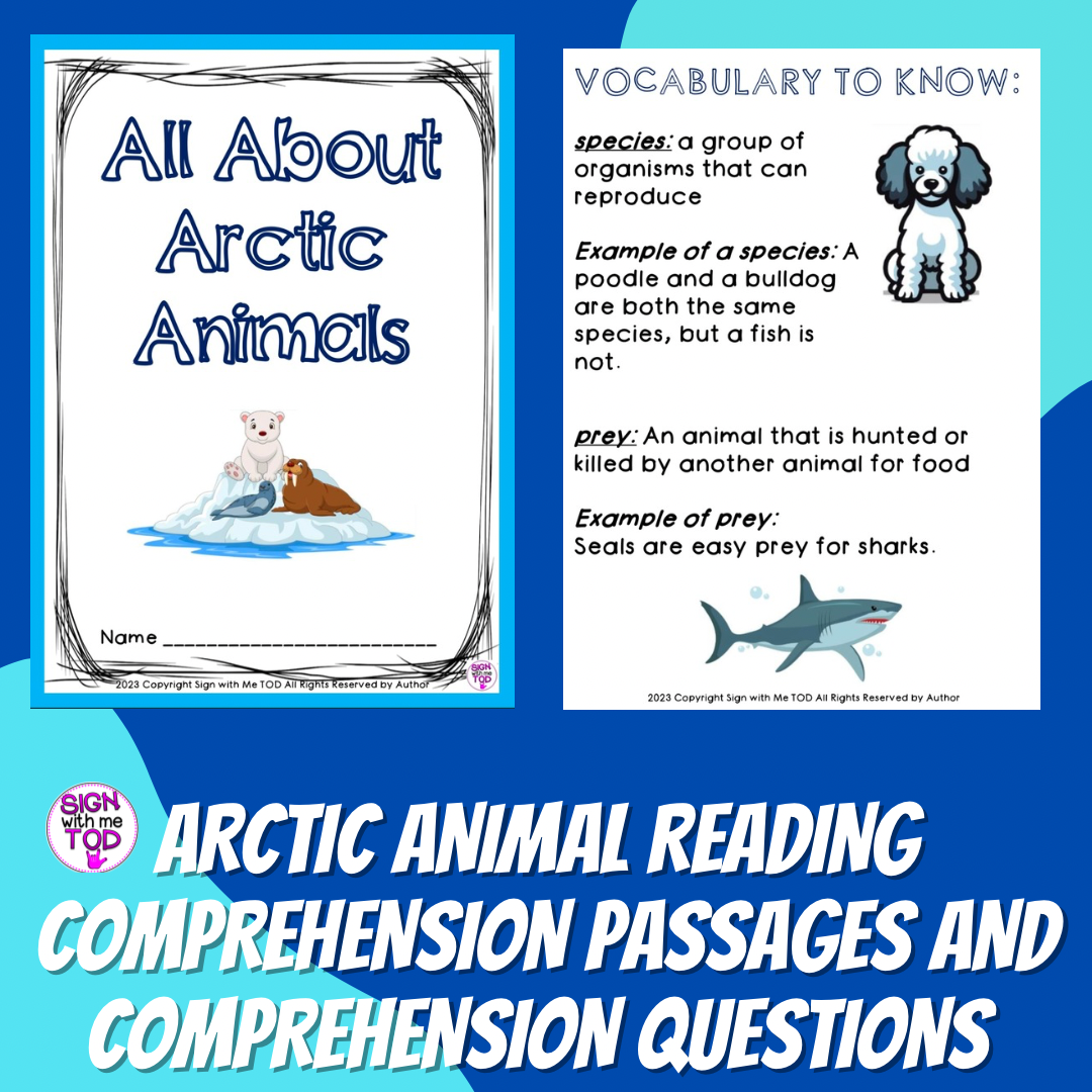 arctic animals comprehension passages | Made By Teachers