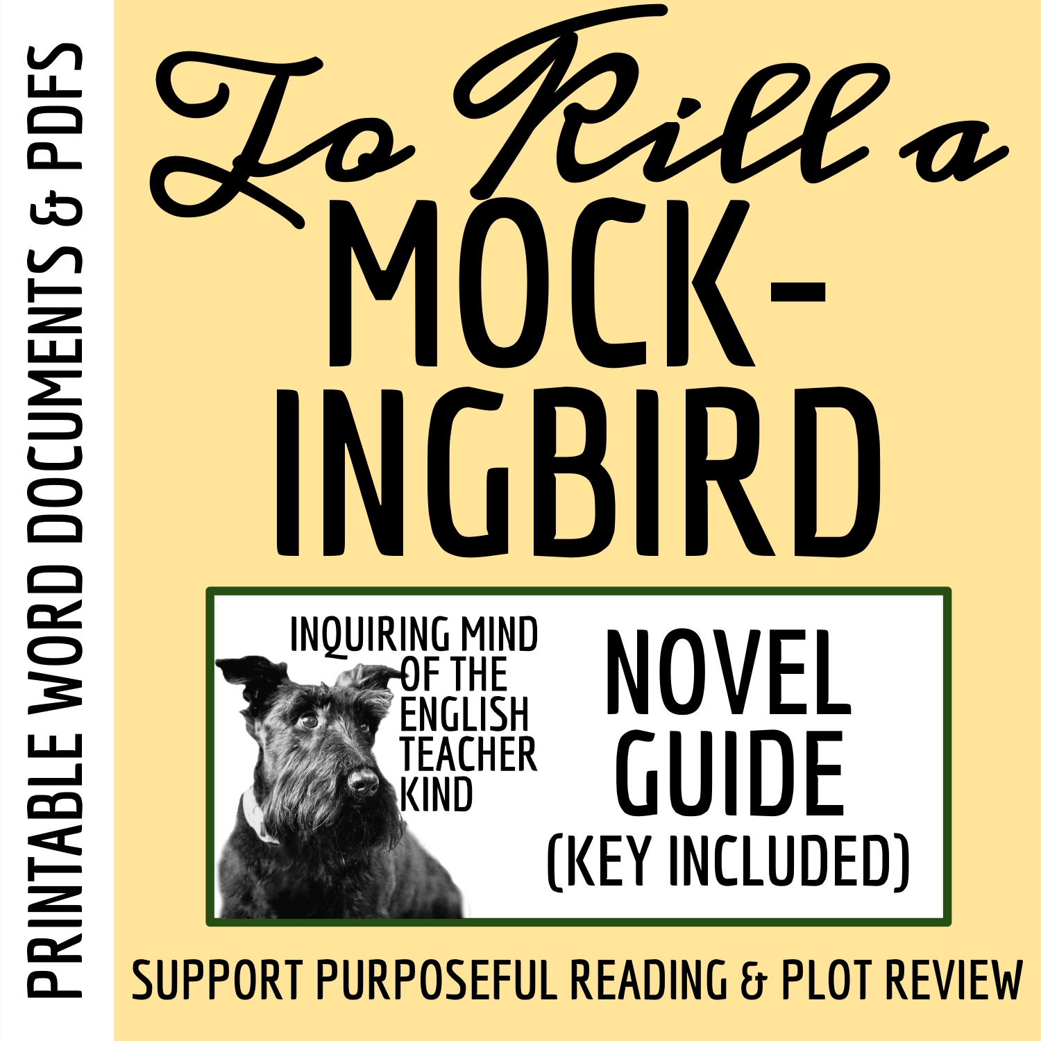 To Kill a Mockingbird Novel Study Guide with Answer Key for High School ...