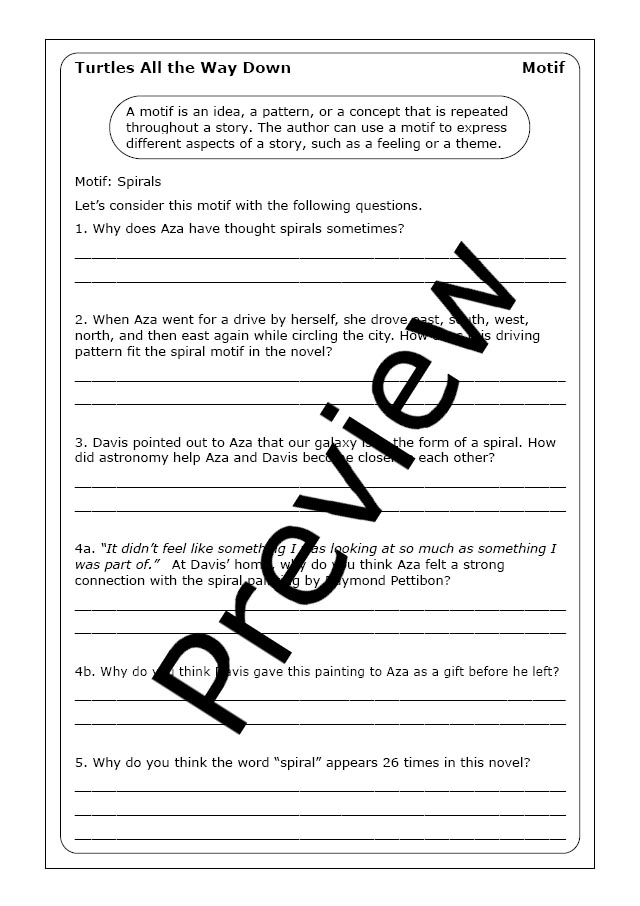 John Green "Turtles All the Way Down" worksheets - Made By Teachers