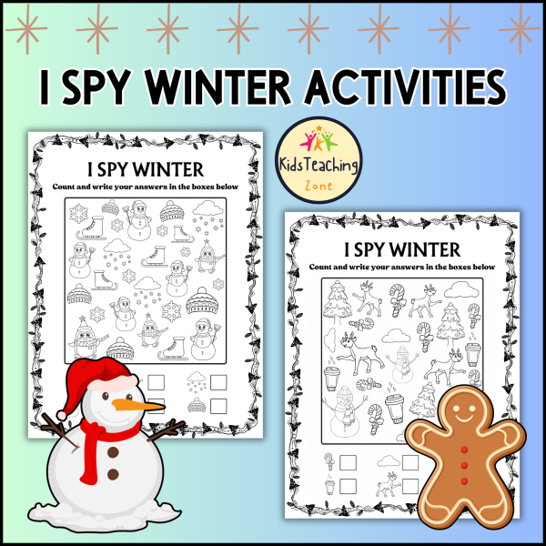 I Spy Winter Activities : Winter Counting Sheets - Made By Teachers