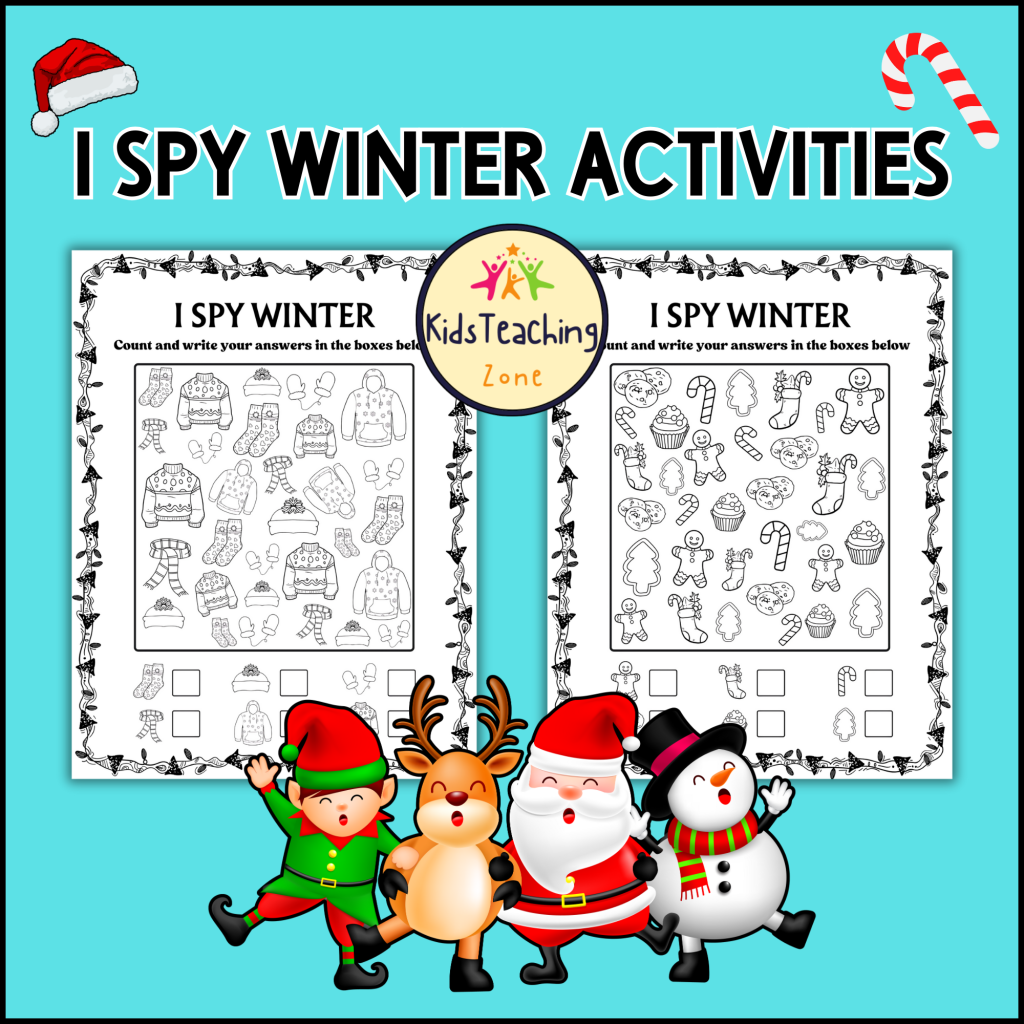 I Spy Winter Activities : Winter Counting Sheets - Made By Teachers