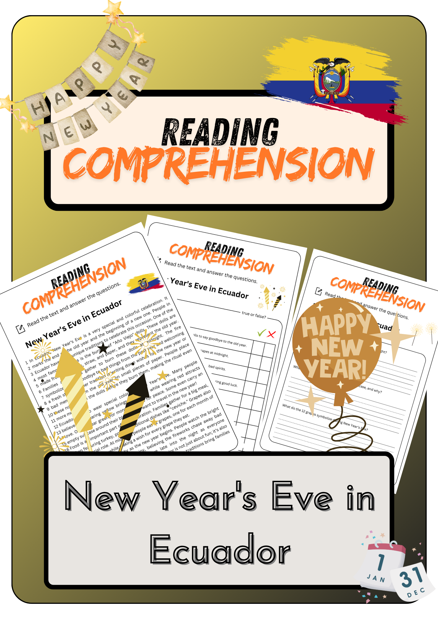 Reading Comprehension - Sahara Desert + Solutions | Made By Teachers