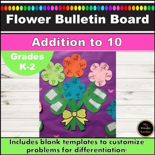 Flower Addition Craftivity | Spring Math Activities for Kindergarten ...