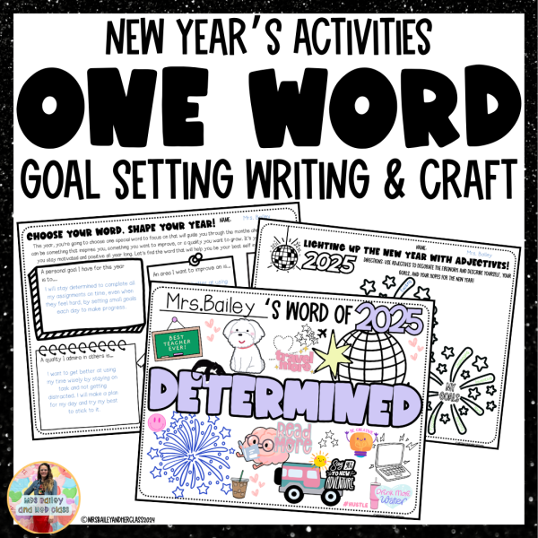 New Year’s One Word | Goal Setting Activities 2025 | Reflection Pack ...