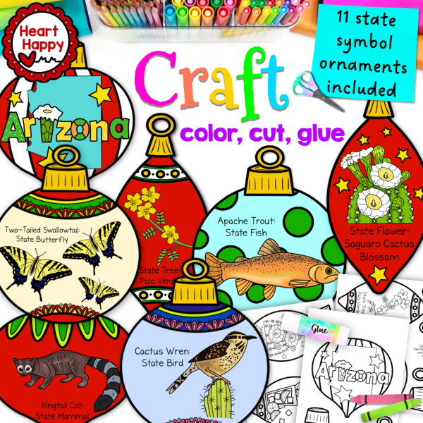 Arizona State Symbols | Christmas Ornament Crafts | Made By Teachers