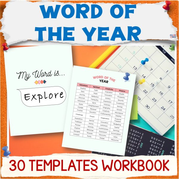 Word of the Year Activities Just One Word New Years Resolution Vision ...