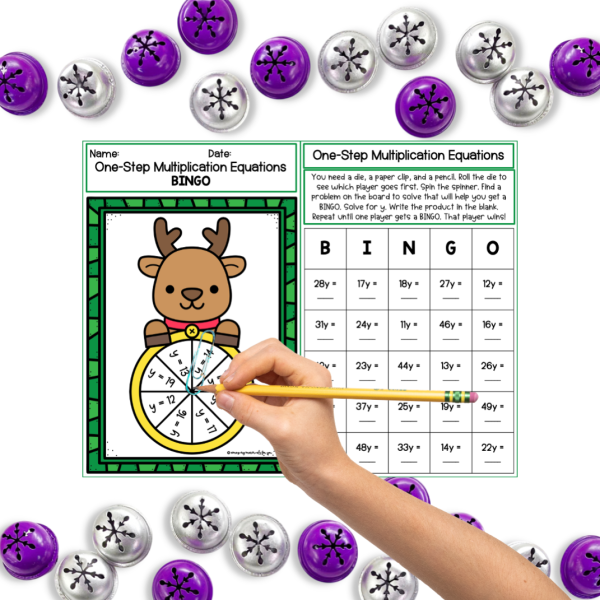 5th Grade Math Early Finishers WINTER Spinner Games Operations 2 | Made ...