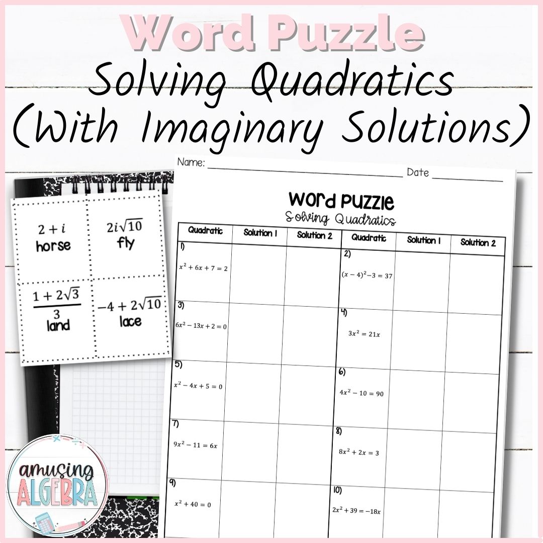 Factoring Quadratics Special Patterns Clue Mini Mystery Activity | Made ...