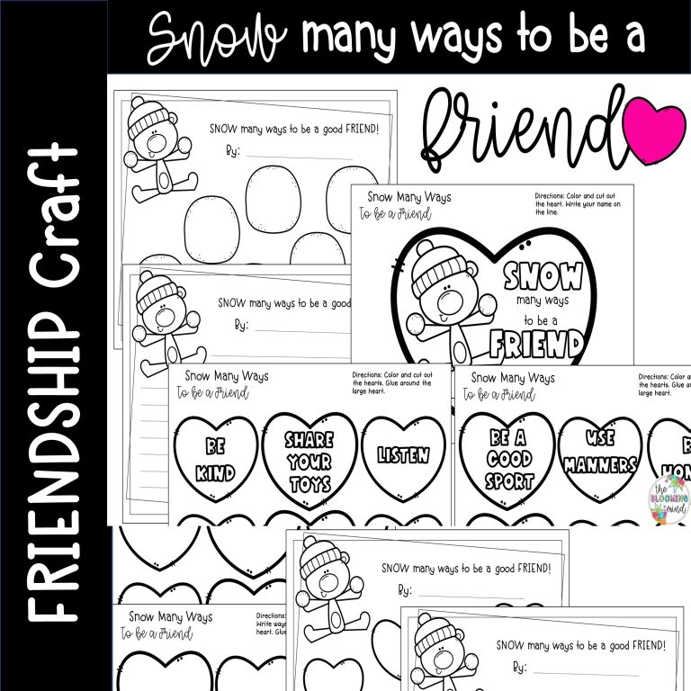 How To Be A Good Friend Craft and Writing Activity for Social Emotional ...