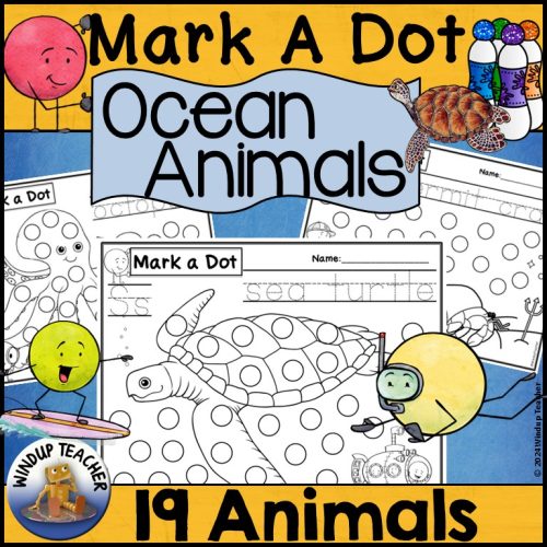 Ocean Animals Do-A-Dot Marker Printable Activity - Bingo Dot Dauber ...
