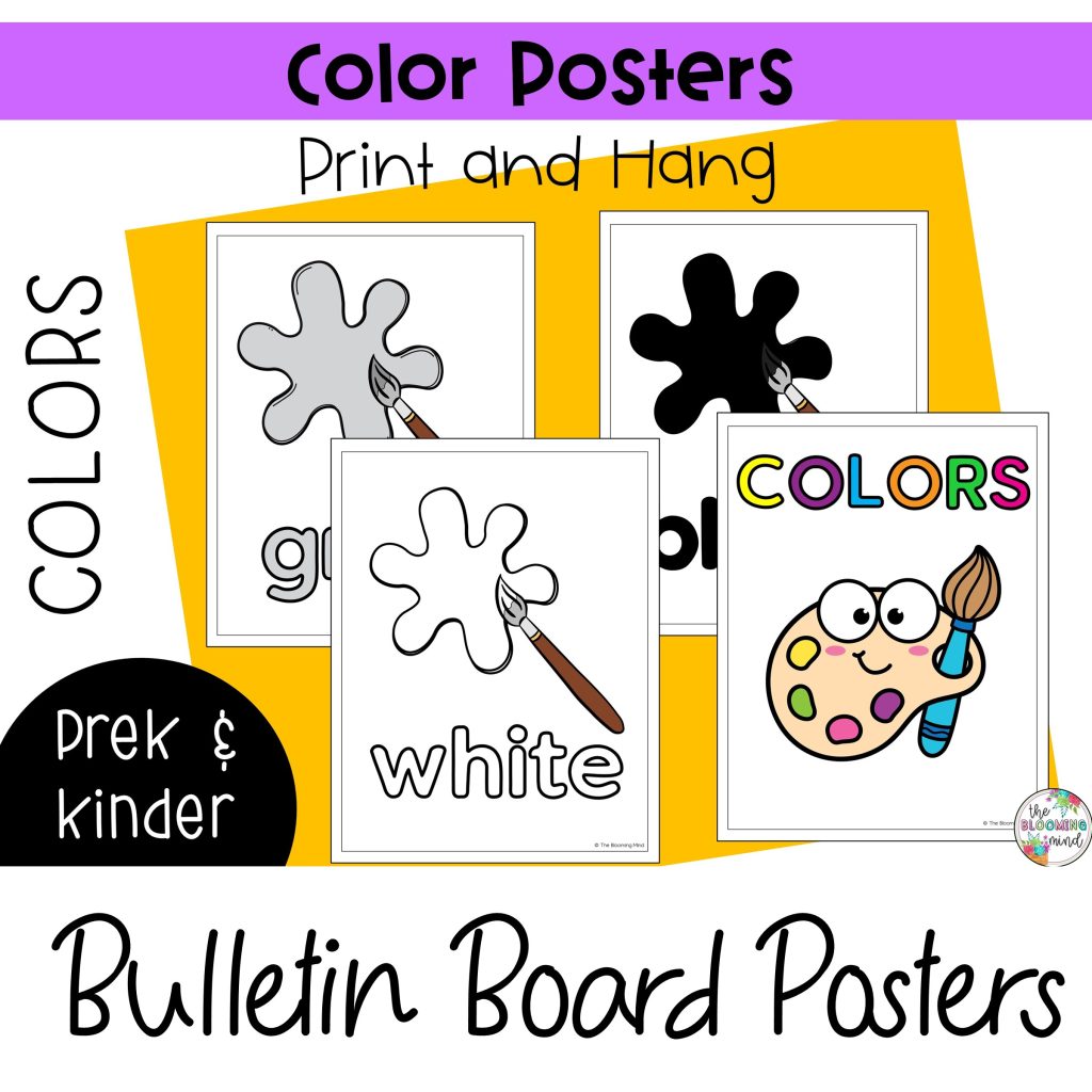 Color Word Posters | Made By Teachers