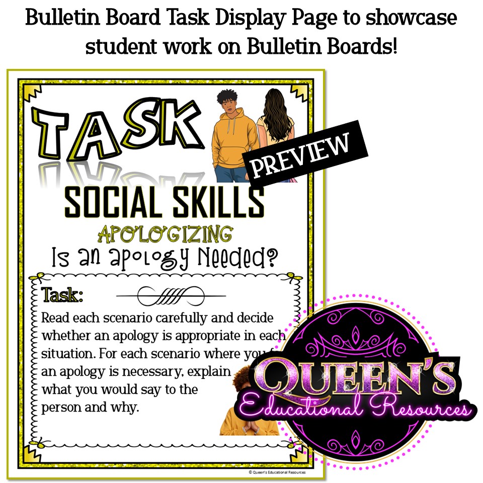 Social Skills | Accountability | Apologizing Activity | Conflict ...