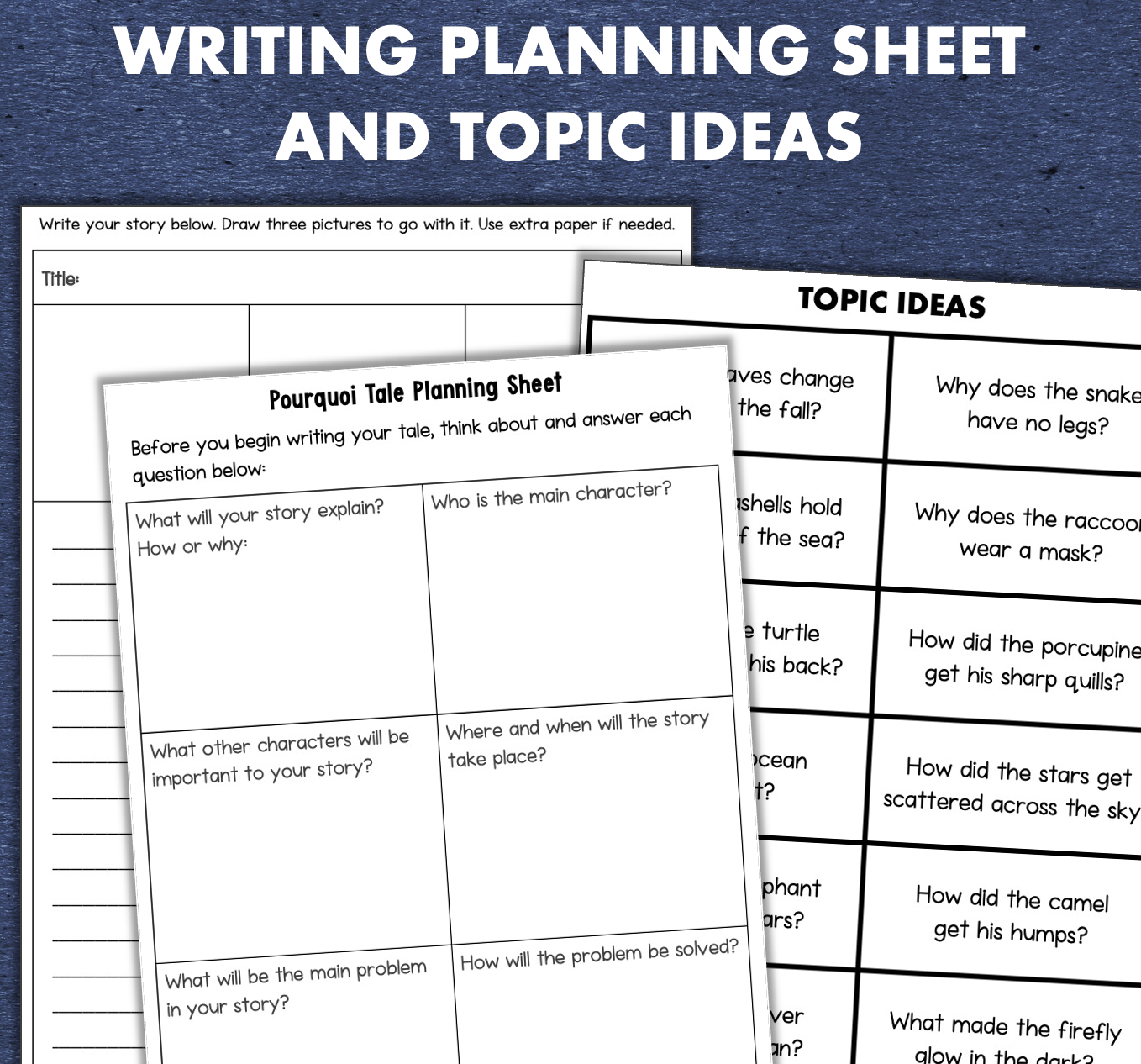 Pourquoi Tales Reading Comprehension and Story Writing Lesson Origin ...