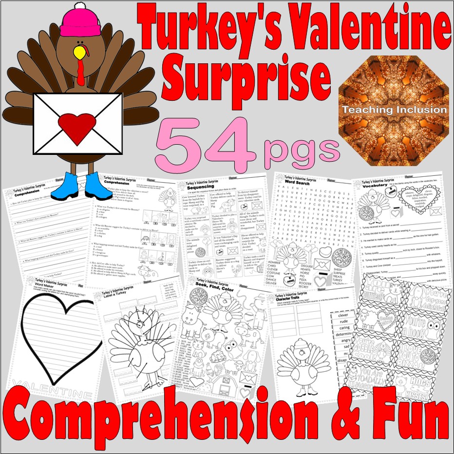 Turkey's Valentine Surprise Read Aloud Book Companion Reading ...