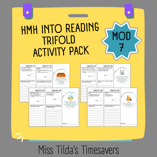 Grade 3 HMH into Reading Module 7: Question and Answer Trifolds Bundle ...