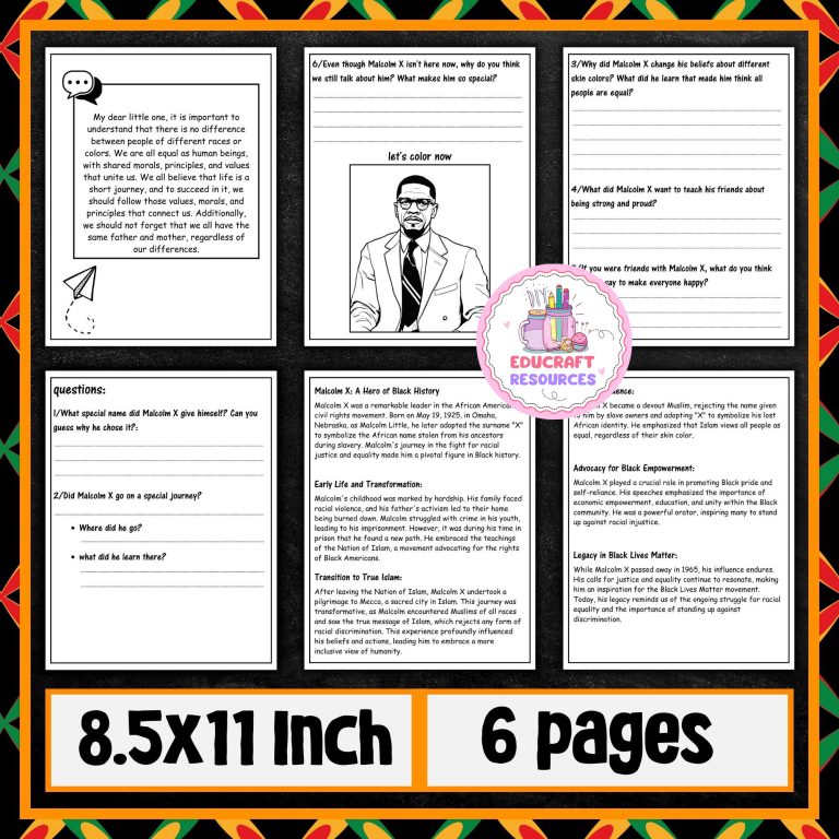 Black History Month Digital resources | Malcolm X Reading Comprehension ...