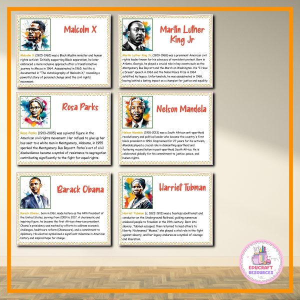 Black History Month bulletin board Banners | black Heroes biography ...