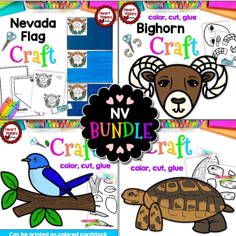 Nevada State Symbols Craft BUNDLE - Made By Teachers